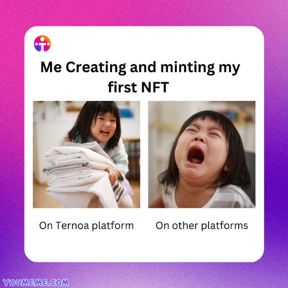 Create and mint your NFT seamlessly on the Ternoa network. | YouMeme